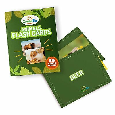 Animal Cards by CreateFun | Kids & Adults | 50 Educational Photo Cards ...
